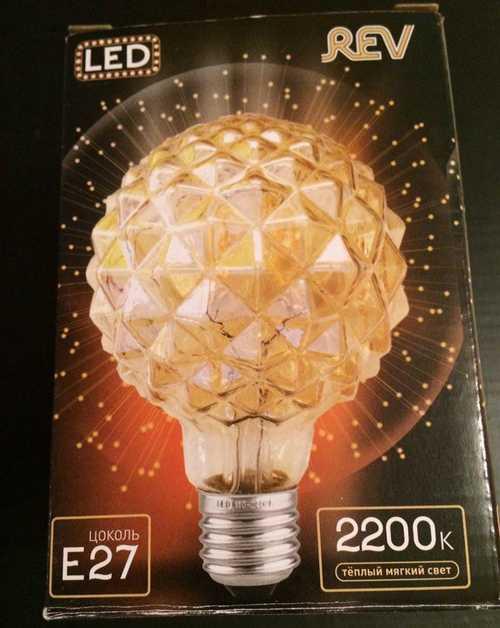 Лампочка Led Rev E27 2200k новая