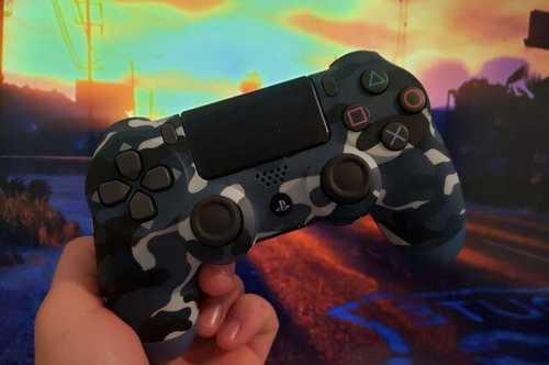 Новый Sony dualshock 4 ver. 2 синий камуфляж