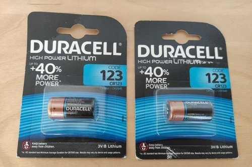 Батарейка Duracell CR123 новая