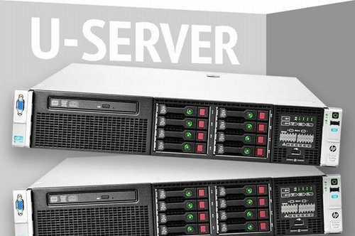 Сервер HP DL380p Gen8 8SFF p420i ZM 2x750W