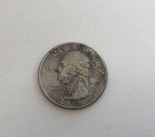 Монета Liberty 1983 quarter dollar