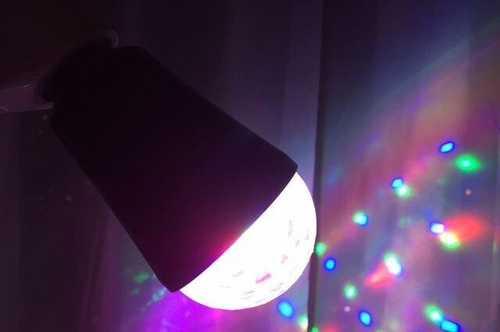 Вращающаяся Диско-лампа LED (E-27)