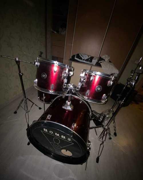 Tama Swingstar (Вишнёвый цвет) + кардан Pearl