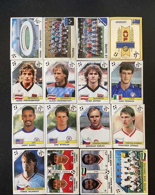 Наклейки panini Чемпионат Мира по футболу 1990