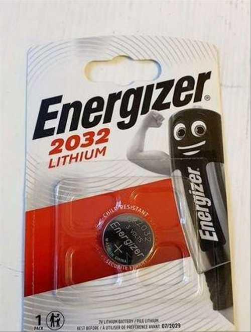 Батарейки Energizer CR2032 Lithium 3V