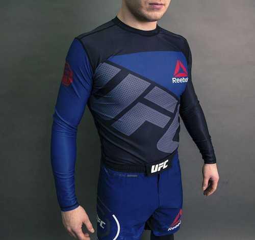 Рашгард Reebok UFC - чёрно/синий