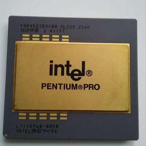 Intel Pentium Pro Gold, 180 MHz, 256 Kб, раритет