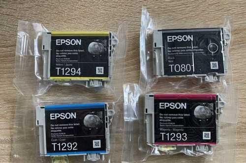 Картриджи Epson T0801, T1292, T1293, T1294