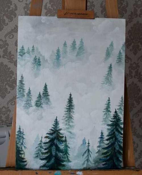Картина "Туман в лесу"