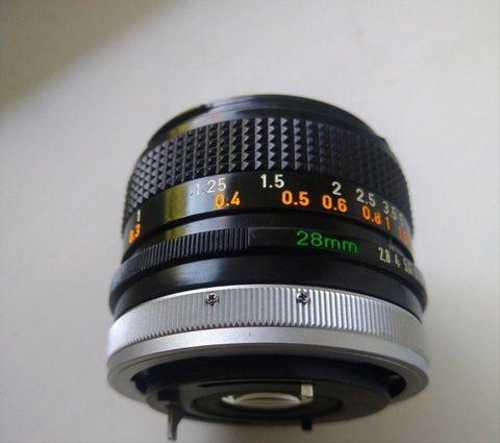 Canon FD 28mm f2.8 S.C