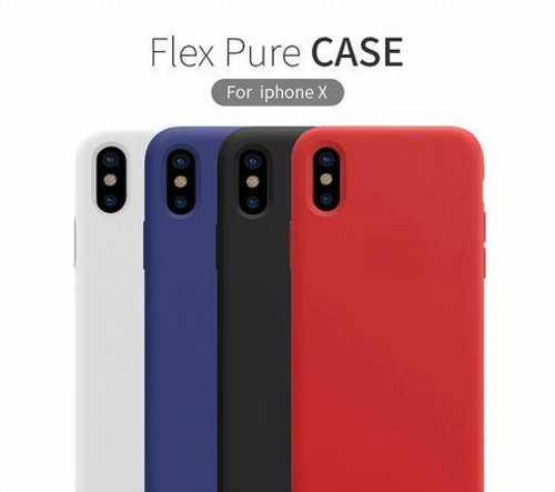 Чехол для iPhone X nillkin Flex Pure case iPhone X