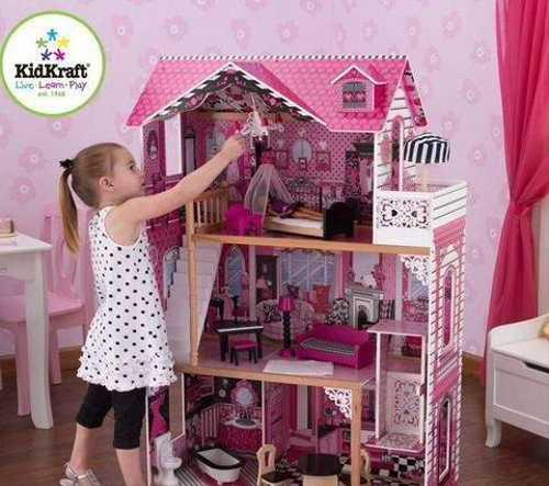 Кукольный домик с мебелью для Барби Kidkraft Амели