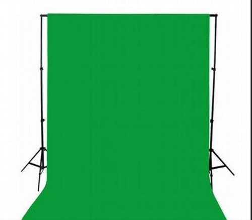 Фотофон зелёный (хромакей) 2 x 3 метра, тканевый