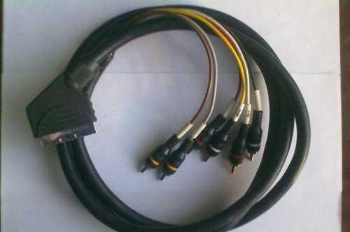 Межблочный кабель scart-6RCA "alda superior cable
