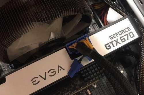 Видеокарта evga GeForce GTX 670 PCI-E 3.0 2048Mb