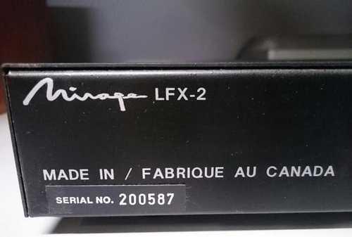 Hi-End Кроссовер Mirage LFX-2. Made in Canada