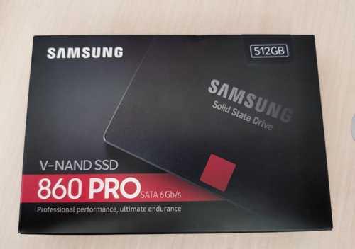 SSD накопитель samsung 860 Pro MZ-76P512BW 512гб