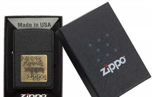 Зажигалка Zippo 362 Black Crackle Оригинал Новая