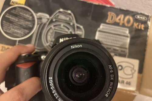 Nikon d40 kit на запчасти, зеркальный фотоаппарат