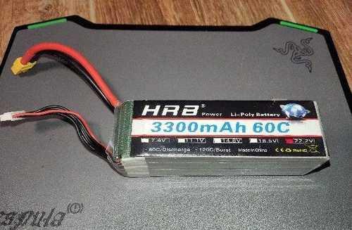 Аккумулятор lipo 6s HRB 3300mah 22.2v