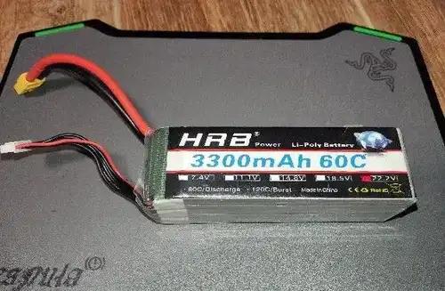 Аккумулятор lipo 6s HRB 3300mah 22.2v