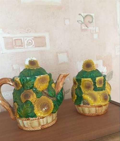  чайник и сахарница керамика | Festima.Ru - Мониторинг объявлений