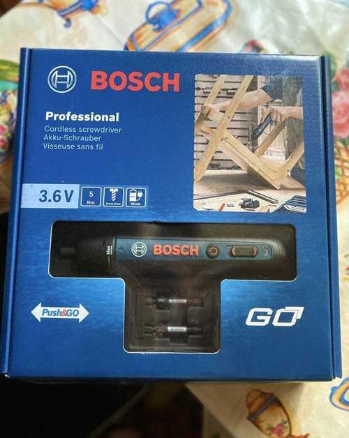 Аккумуляторная отвертка Bosch GO