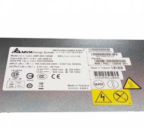 Блок питания Cisco Nexus N5K-PAC-1200W (341-0265-0