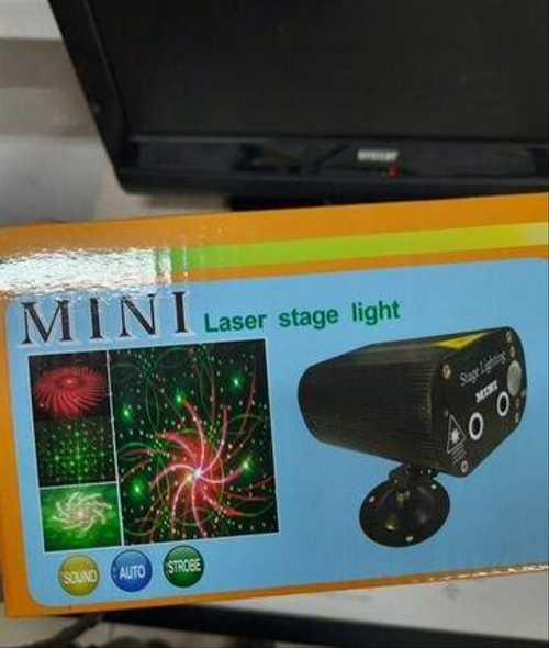 Лазерный проектор Mini Laser Stage Light с пультом
