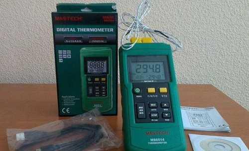 Цифровой термометр MasTech MS6514, двухканальный