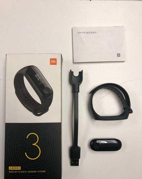 Xiaomi Mi Band 3 + зу + Коробка