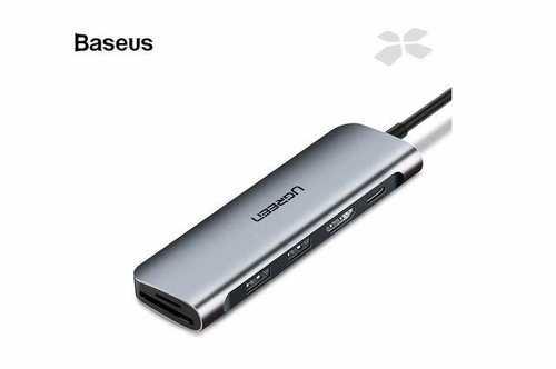 Адаптер Ugreen 70411 USB Type-C хаб 6 в 1 PD