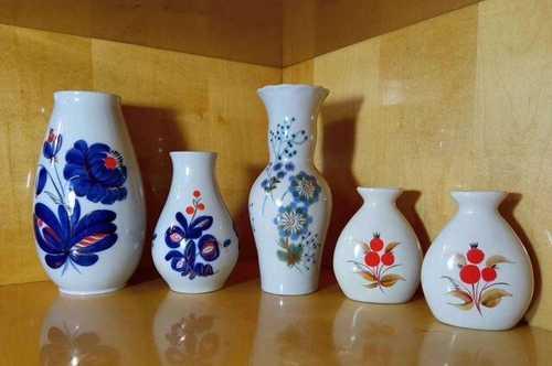 Винтажные вазы-вазочки из 60/70-х Полонное