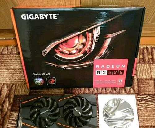 Видеокарта Gygabate rx580 radeon 4Gb