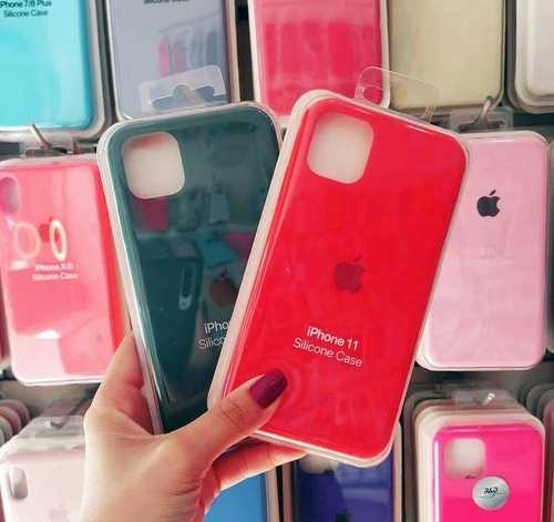 Чехлы Silicone case на iPhone Xr/11/Xs/6/6s/7/8+