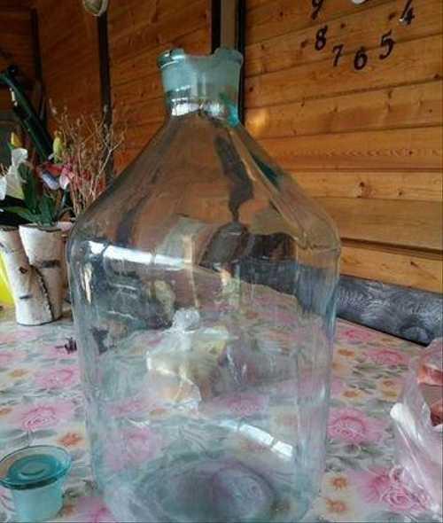Бутылка стеклянная 10 л