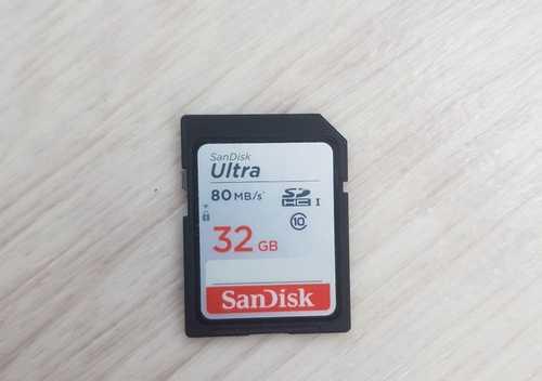 Карта памяти SD 32Gb SanDisk Ultra