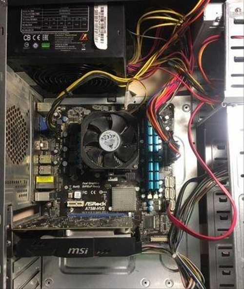 Игровой компьютер AMD Athlon2 4х3GHz, RX 560 4gb