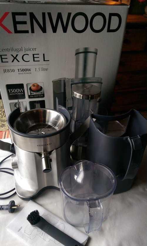 Соковыжималка Kenwood JE850 Excel 1500 Вт