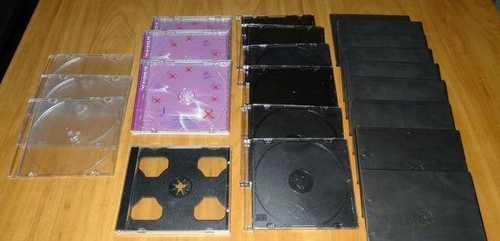 Боксы (коробки) пластиковые для CD/DVD дисков