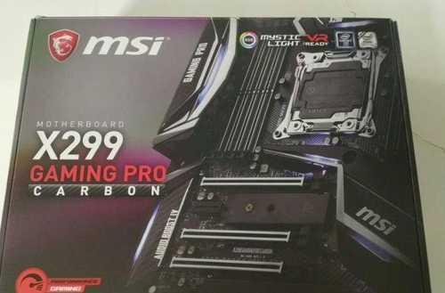 MSI Performance X299 gaming PRO carbon