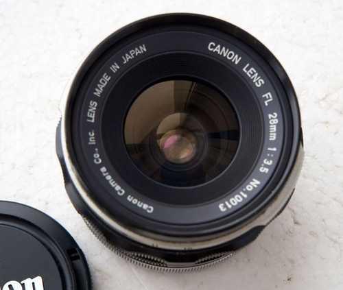 Canon 28 mm f 3.5 FL FD