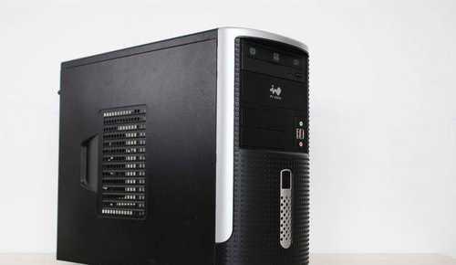 Корпус Micro-ATX InWin(2 USB/ 2 Audio) серо-черный