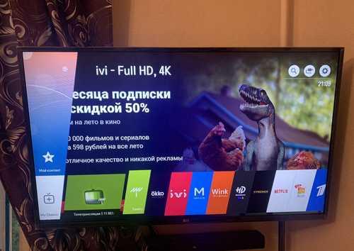 Телевизор LG 43” smart tv
