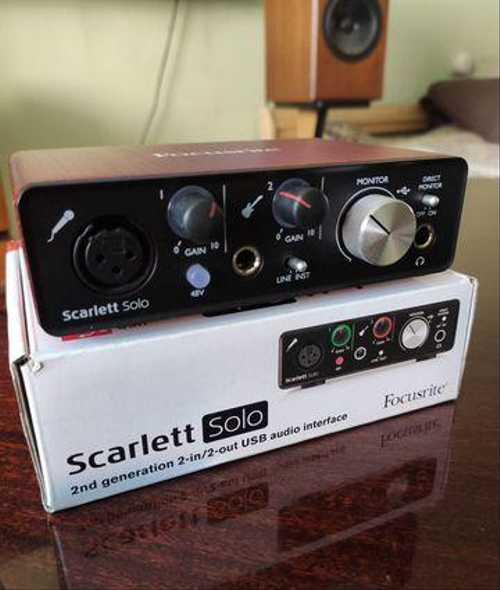 Аудиоинтерфейс Focusrite Scarlett Solo 2nd gen