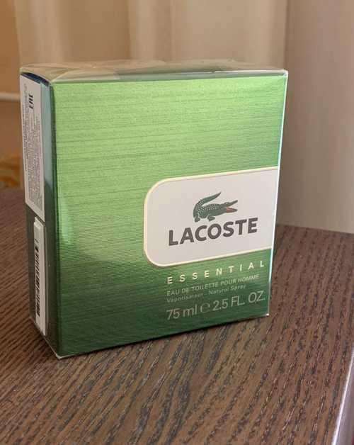 Lacoste essential 75ml, мужской. Оригинал