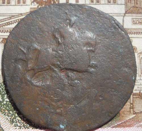 1 копейка 1788 мм, перечекан с 2 копеек 1762г