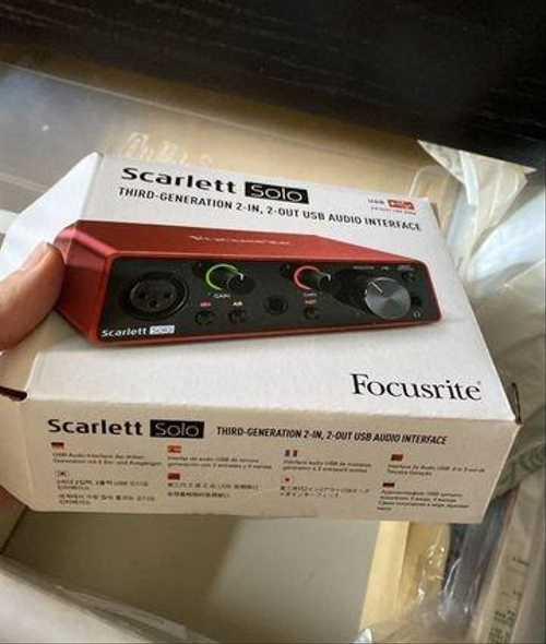 Внешняя аудиокарта Focusrite Scarlett Solo