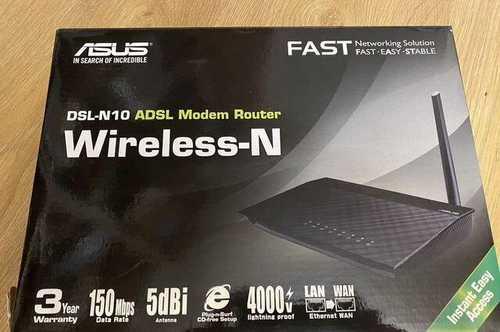 Модем роутер adsl DSL-N10 asus