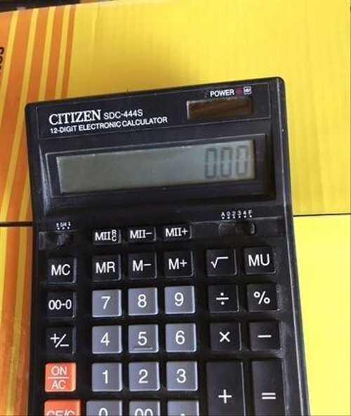 Калькулятор бухгалтерский citizen SDC-444S